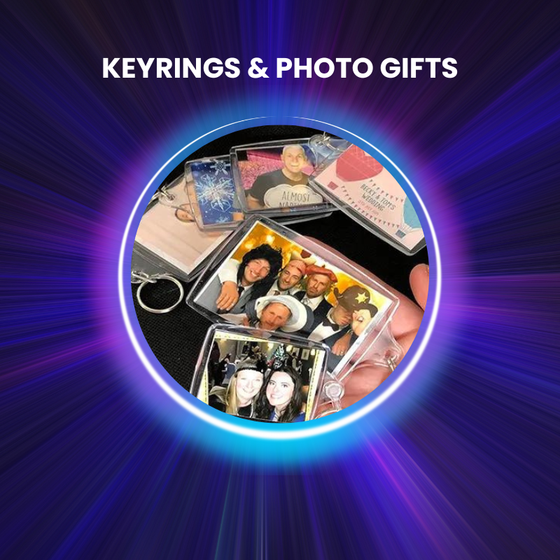 Keyring Pack - 100 inc photo punch hire - BoothIY - DIY Photo Booth Hire UK